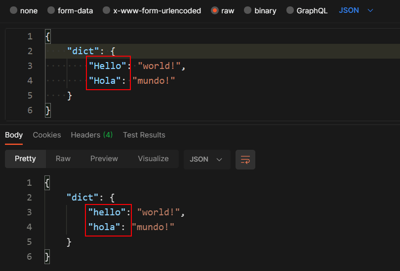 TIL Dictionary Keys Are Converted To Lowercase Too On Serialization 